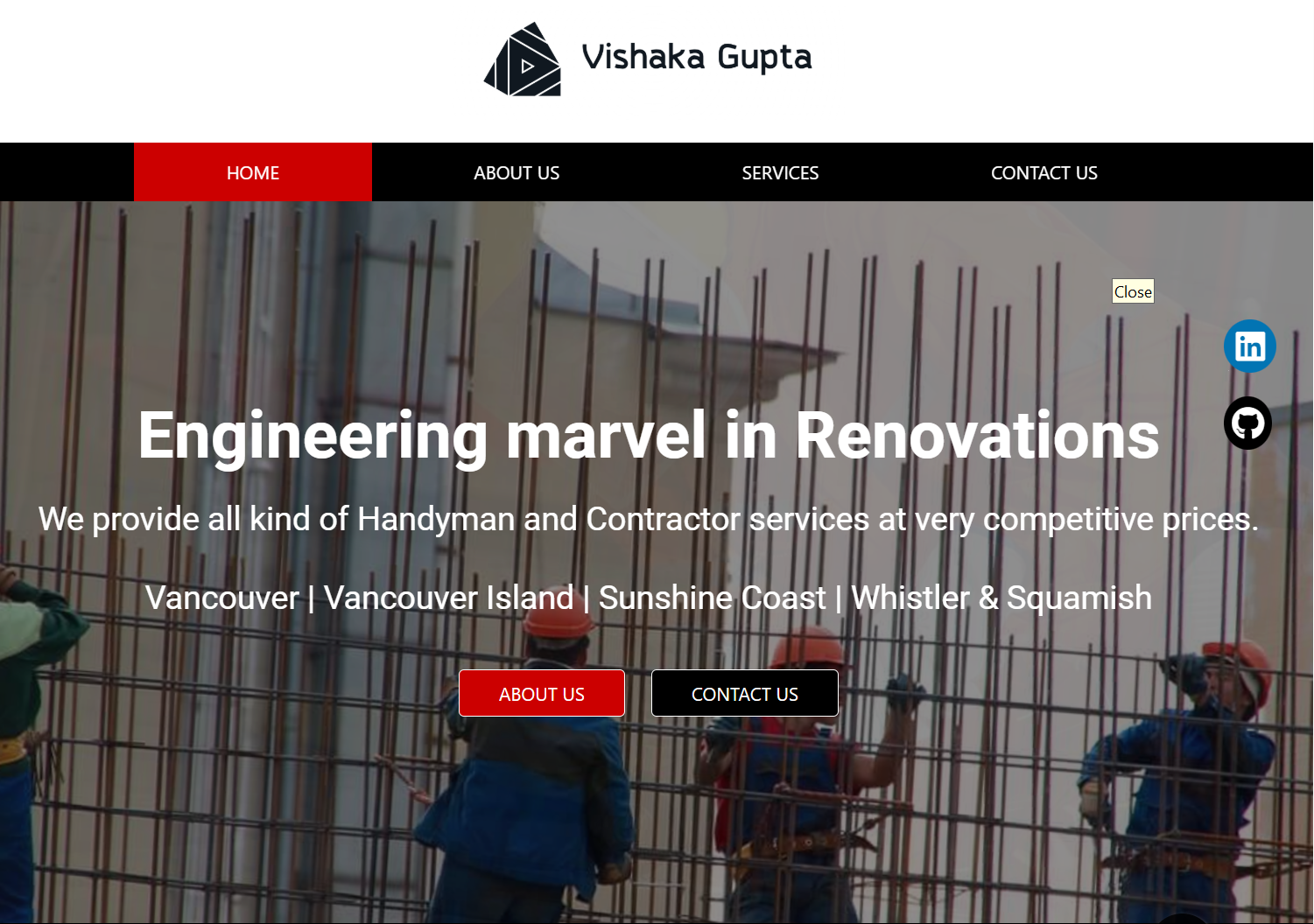 Vishaka Gupta - Web Developer Vishaka Gupta - Web Developer